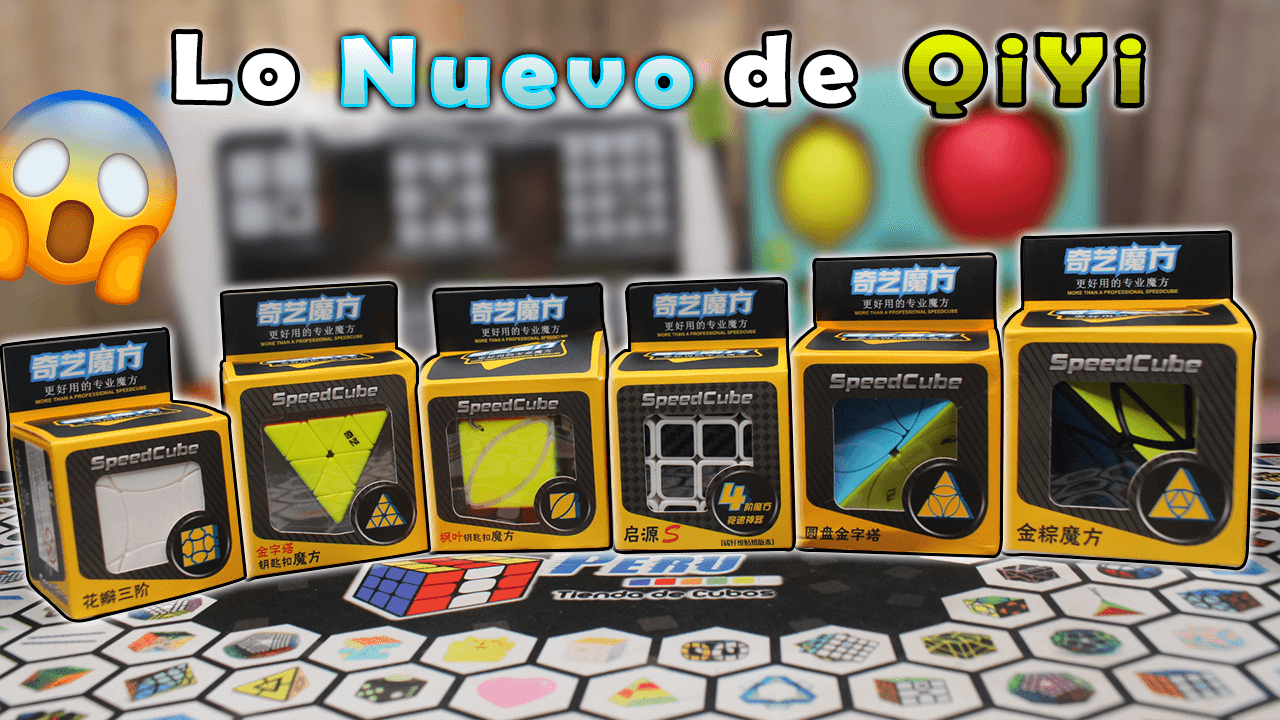 ?LO NUEVO DE QIYI!?? Duomo, Clover, Pyraminx keychain, 4x4 fibra de ...