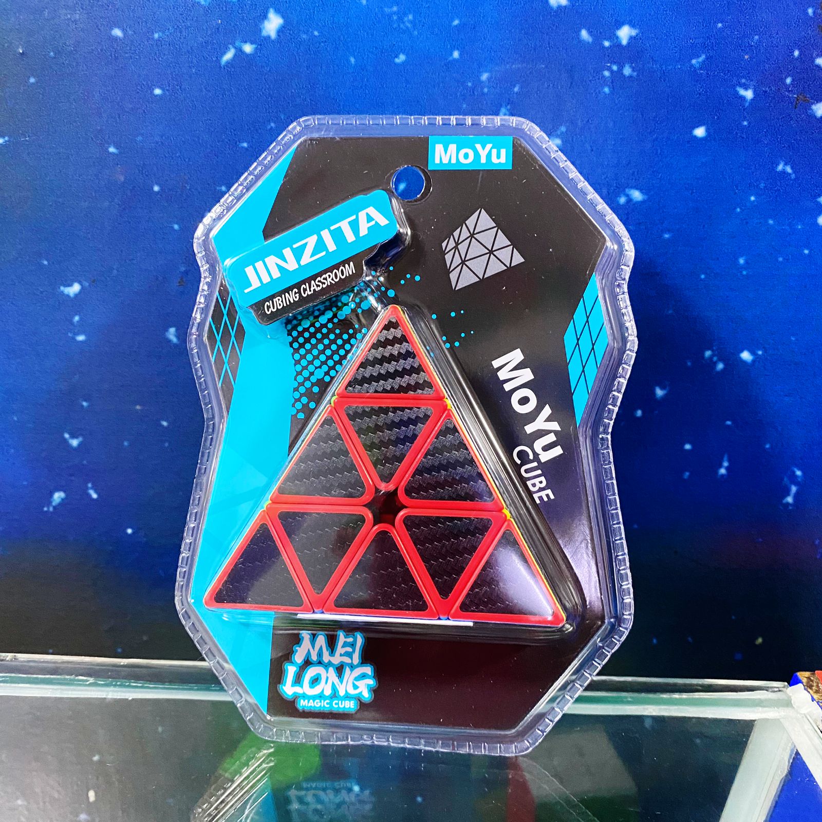Moyu Pyraminx Meilong fibra de carbono - SpeedCuber Perú